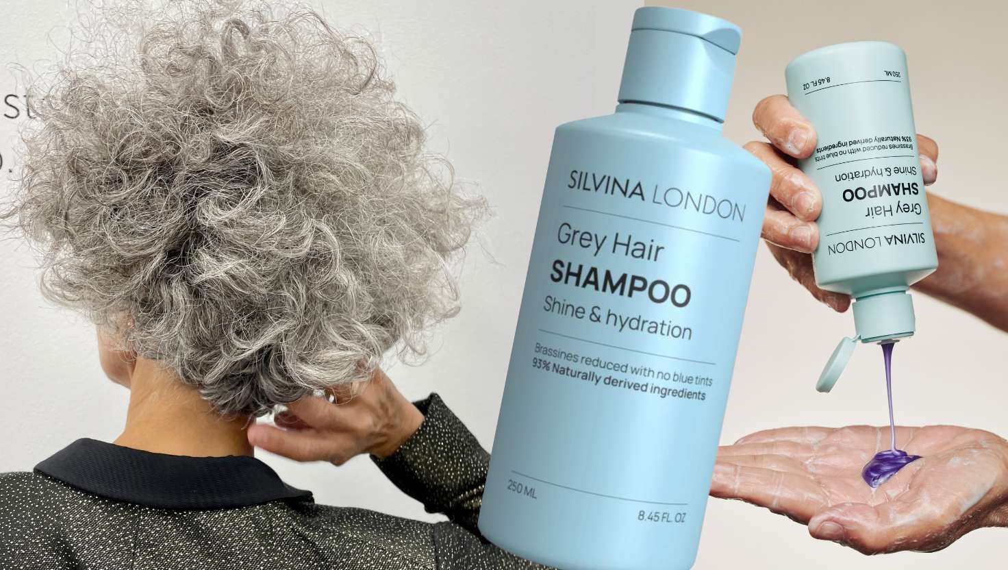 Silvina LONDON Grey Hair Shampoo Hydration, Brightness, no Brassiness